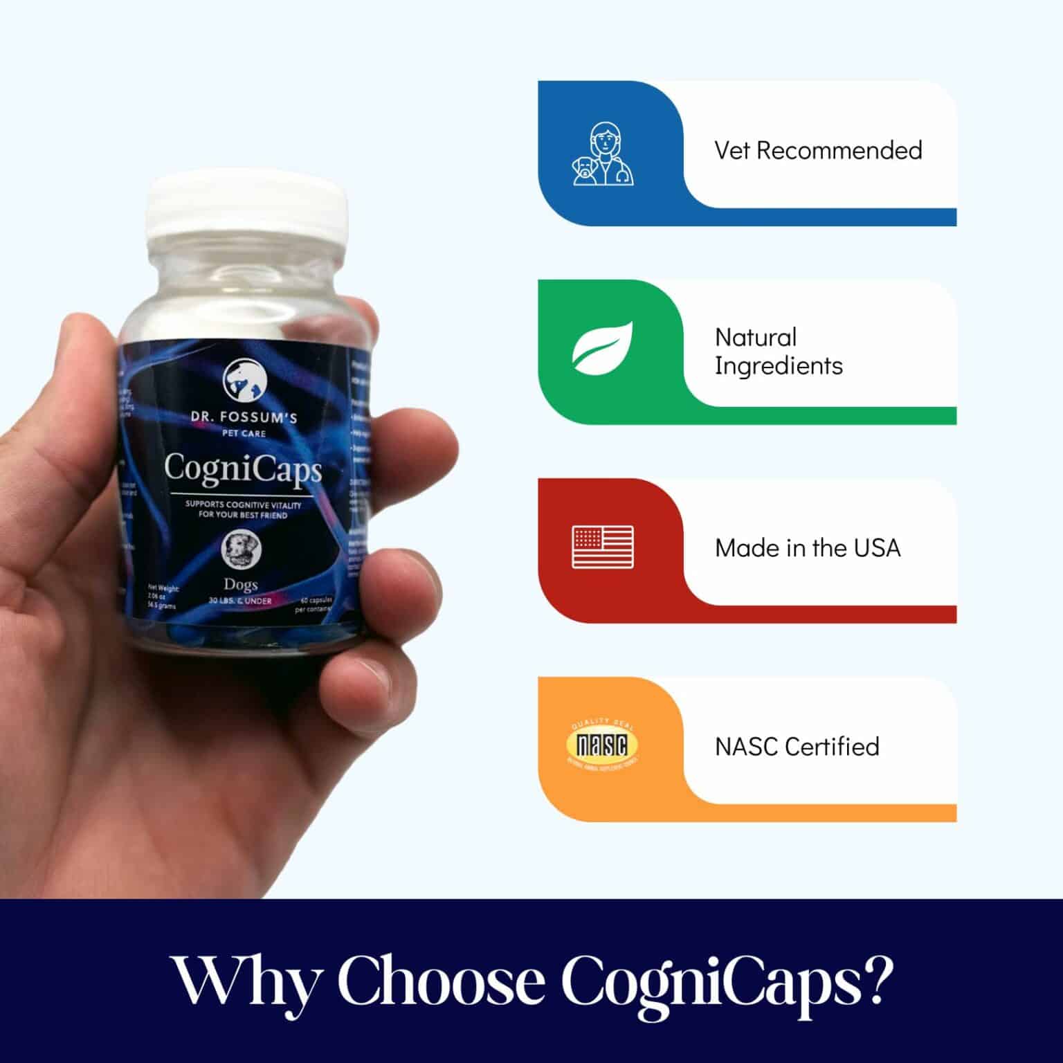 CogniCaps - Canine Cognitive Function Supplement - Dr. Fossum's